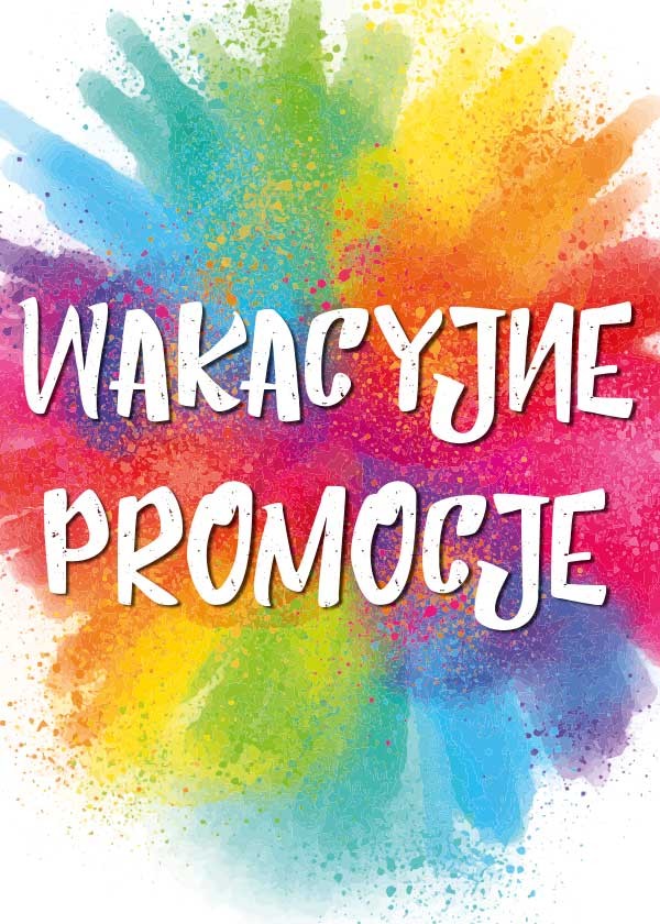 Plakat reklamowy Wakacyjne Promocje Rozmiar A4 (210mm x 297mm)